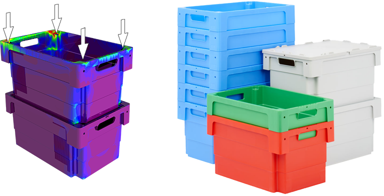 BITO-Lagertechnik - U-turn stacking bin - BPO, we know how